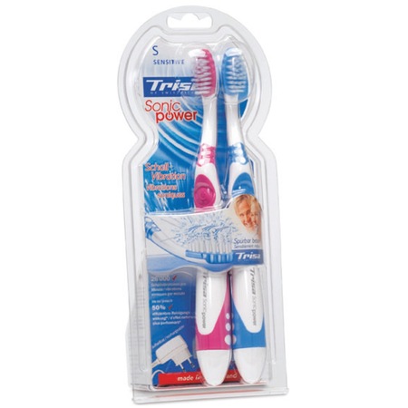 Trisa Sonic Power Szenzitív puha Duo elektromos fogkefe, 26 000 rezgés ...