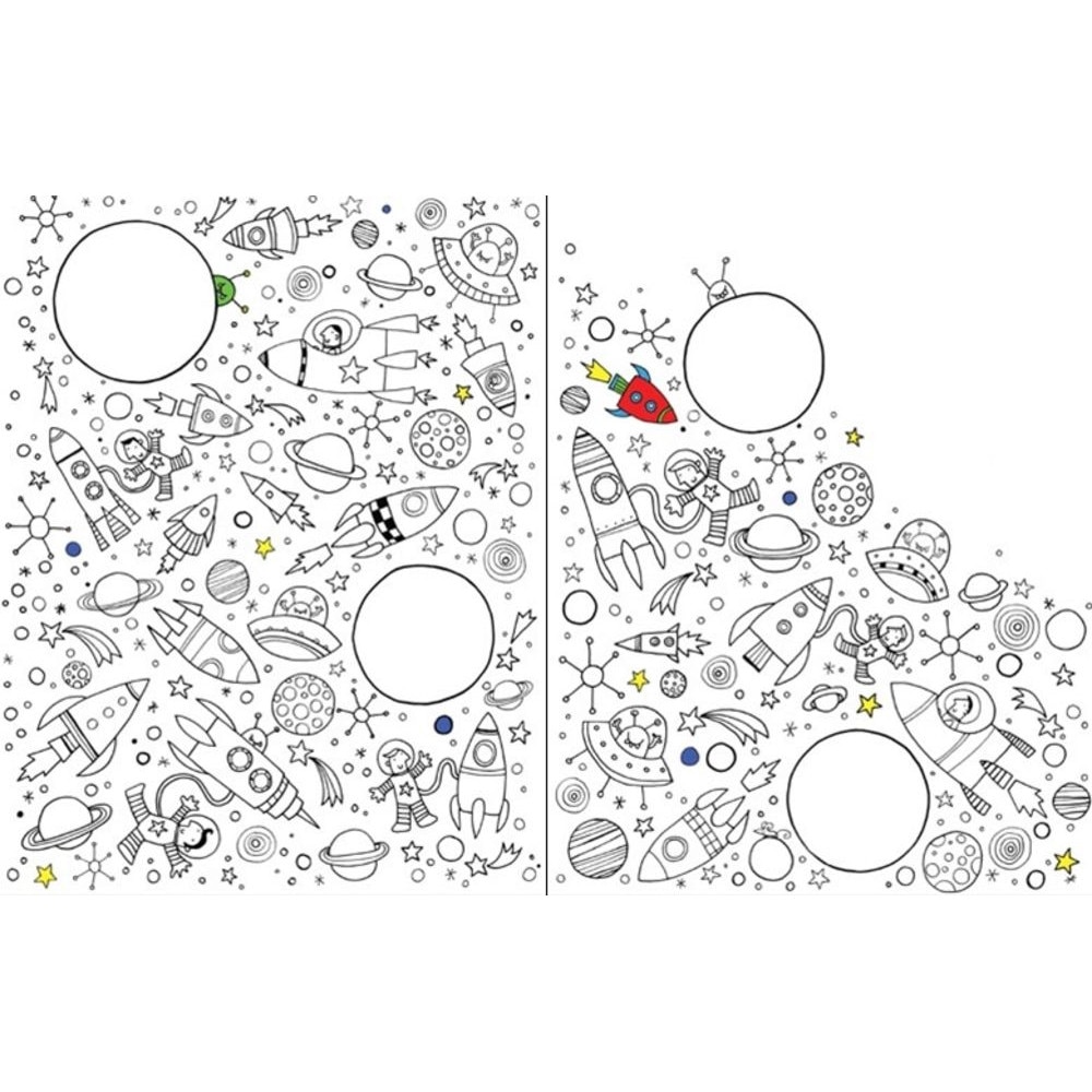 Carte de colorat "The big book of things to find and colour", 4 ani+ ...