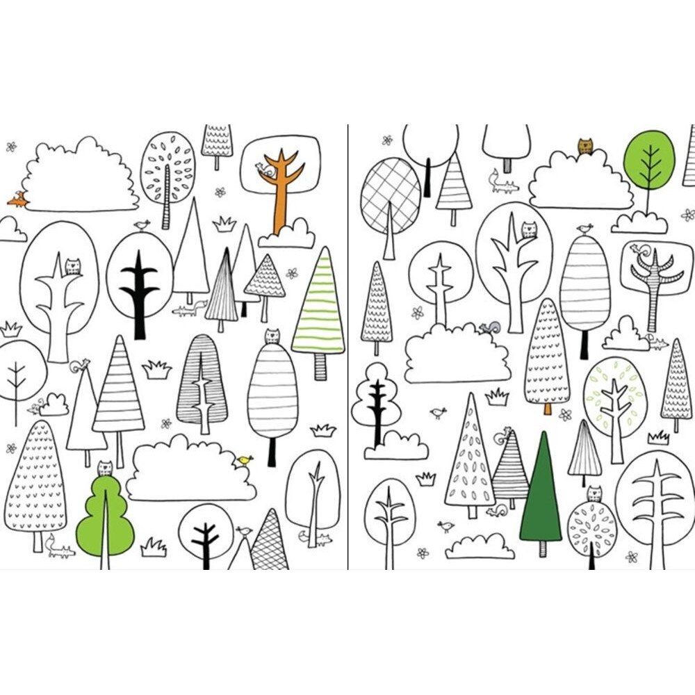 Carte de colorat "The big book of things to find and colour", 4 ani+ ...