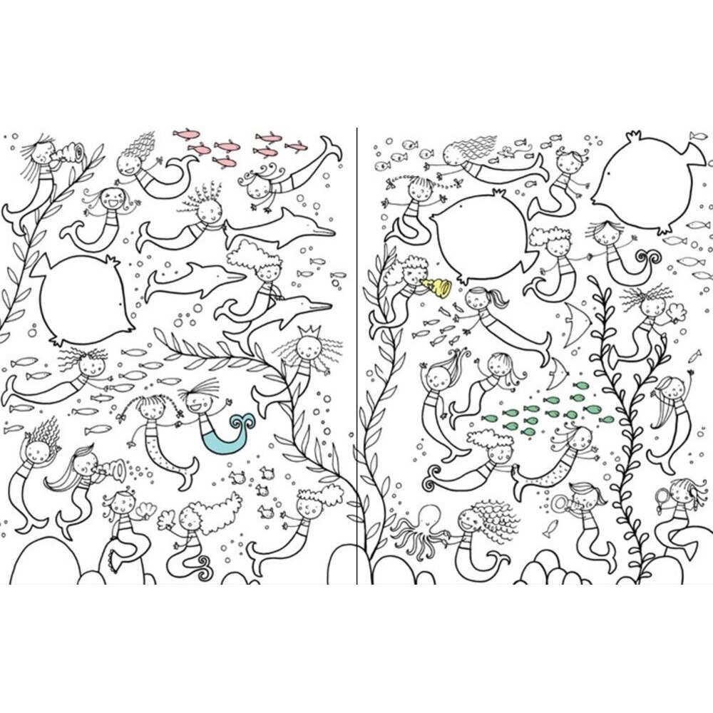 Carte de colorat "The big book of things to find and colour", 4 ani+ ...