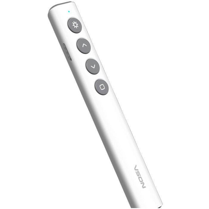 Presenter / pointer Wireless 2.4 GHz, cu laser VSON N35, Alb - eMAG.ro