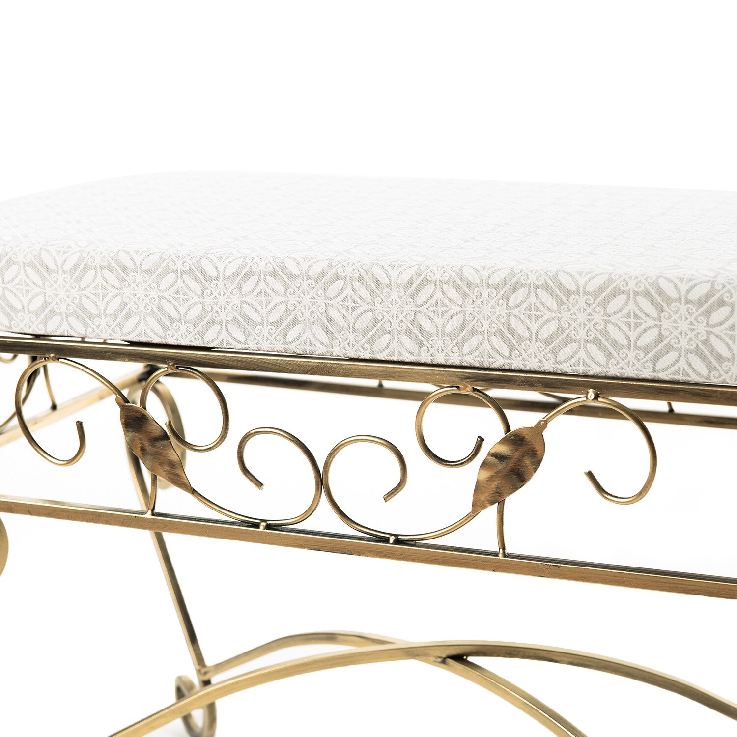 Bancheta pentru hol din metal, Premiamob, auriu patinat 10-0704 - eMAG.ro