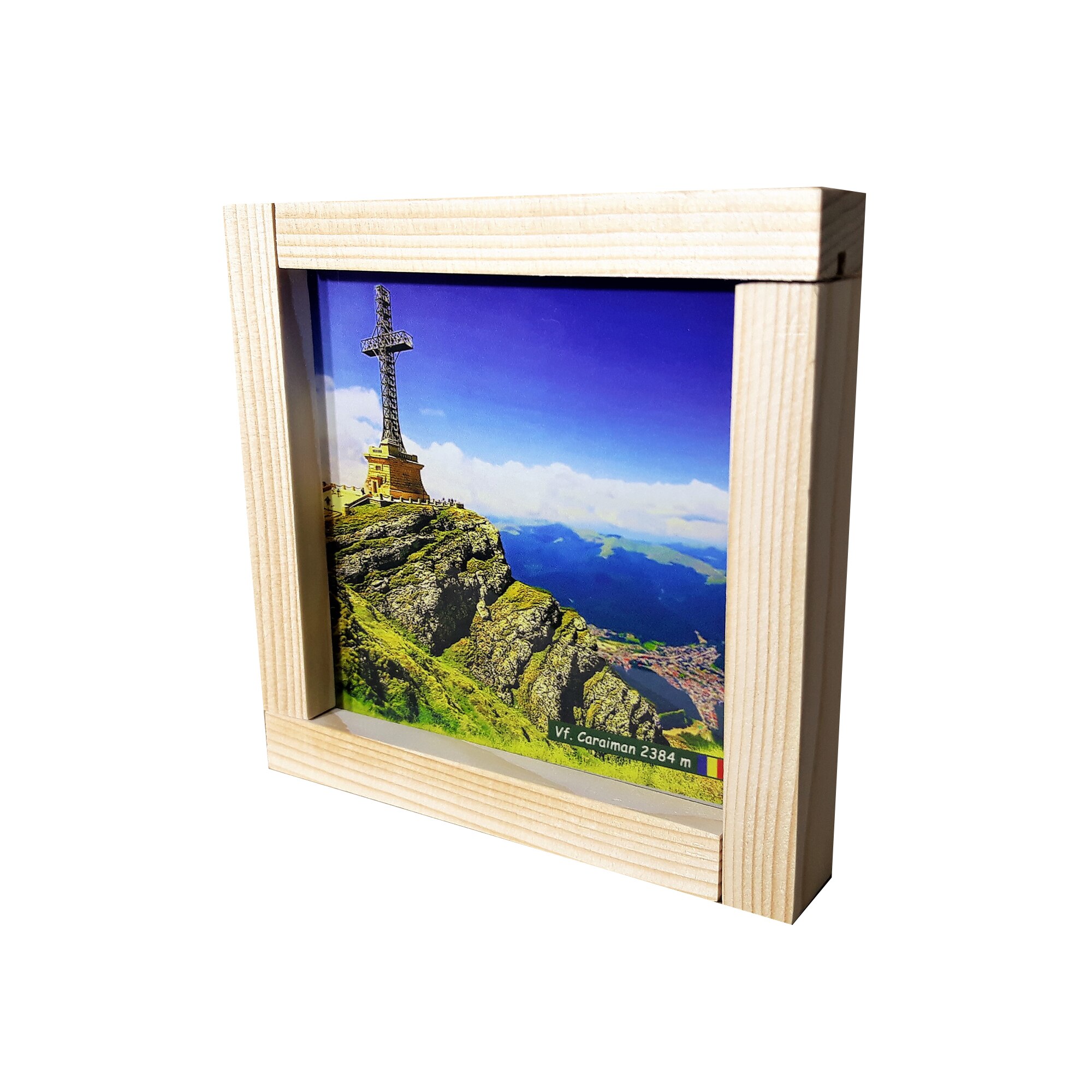 Cadou romanesc, Regalo - Tablou luminos Suvenir romanesc Vf. Caraiman ...