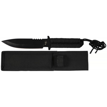 Cutit, FOX Outdoor, maner impletit cu paracord, negru - eMAG.ro