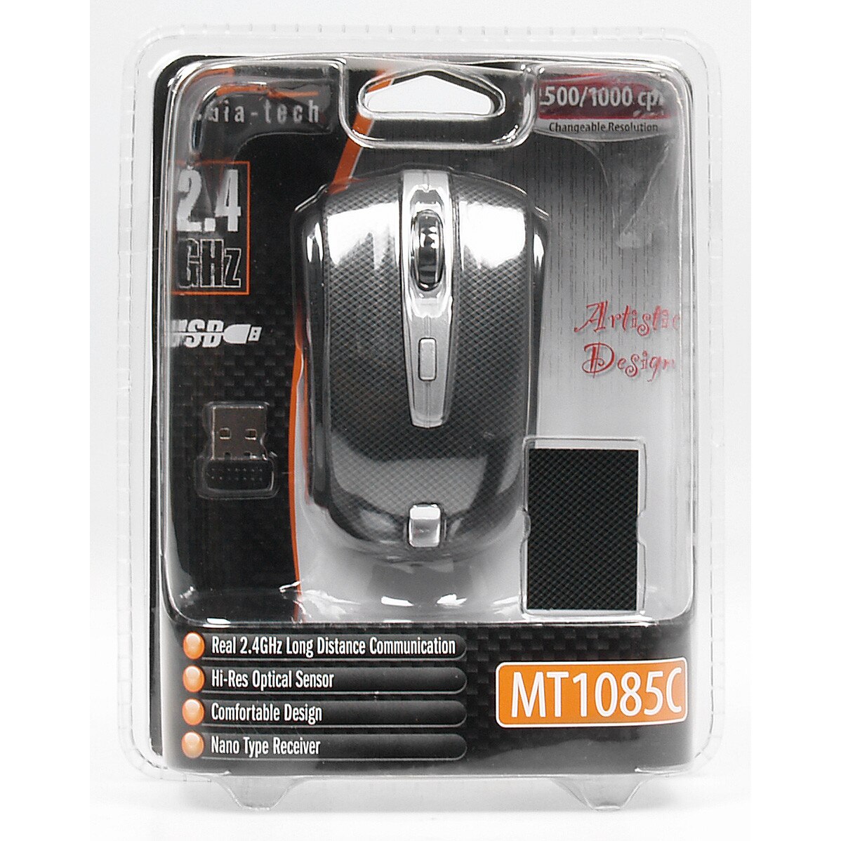 Mouse optic wireless, Media-tech, 2.4G, Alb/Negru - eMAG.ro