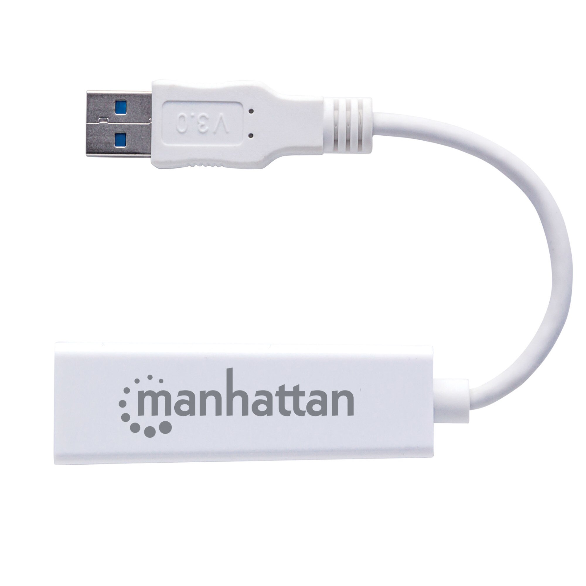 Adaptor Manhattan, USB-A 3.0 - RJ45, 10/100 / 1000Mbps, Gigabit Network ...