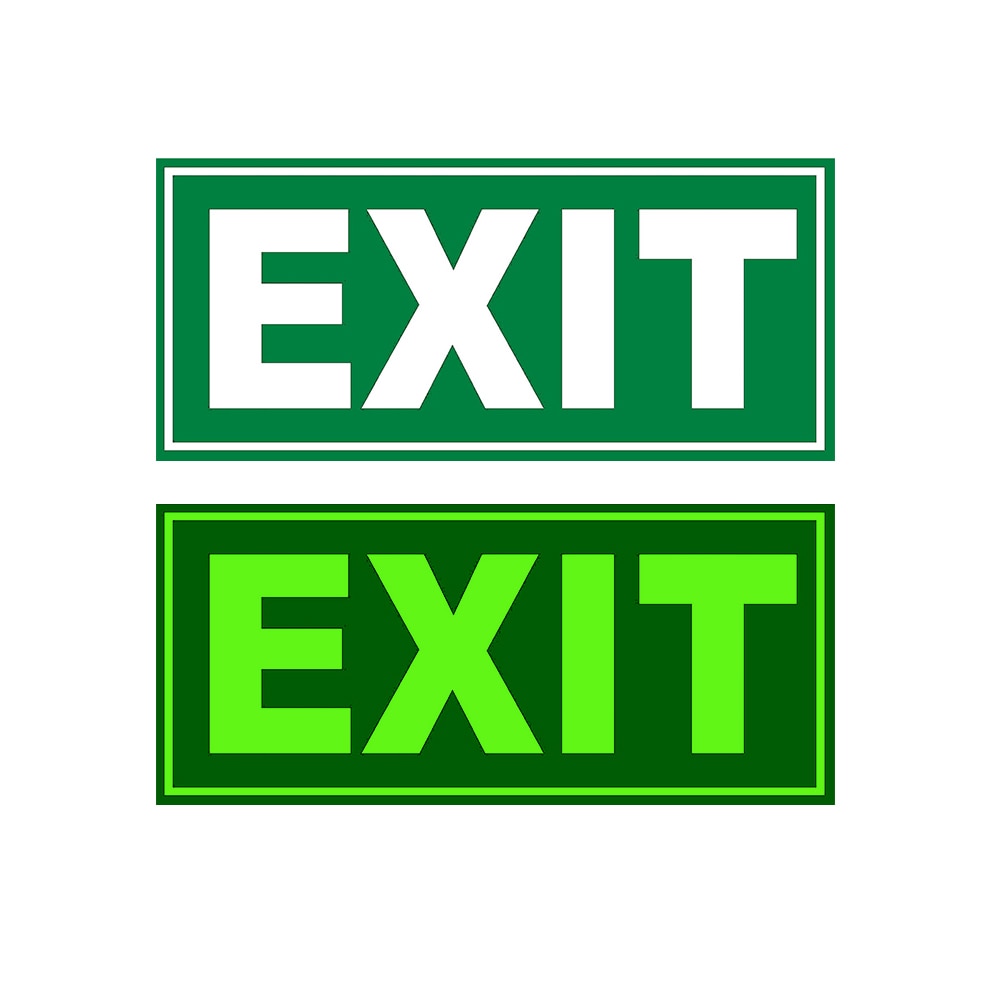 Semn de siguranta fosforescent Exit - eMAG.ro