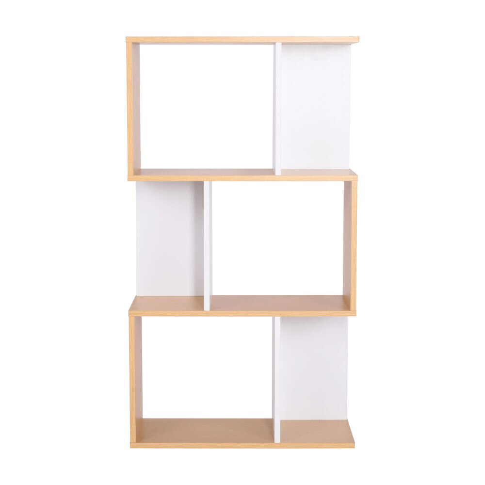 Etajera/Raft, pin/alb,108x60x24 cm,ideala pentru living/birou/hol ...