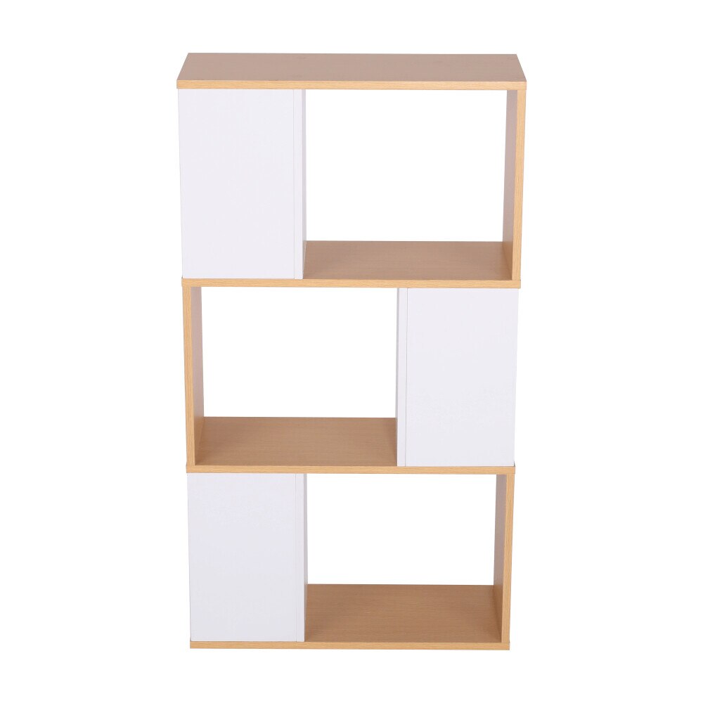 Etajera/Raft, pin/alb,108x60x24 cm,ideala pentru living/birou/hol ...