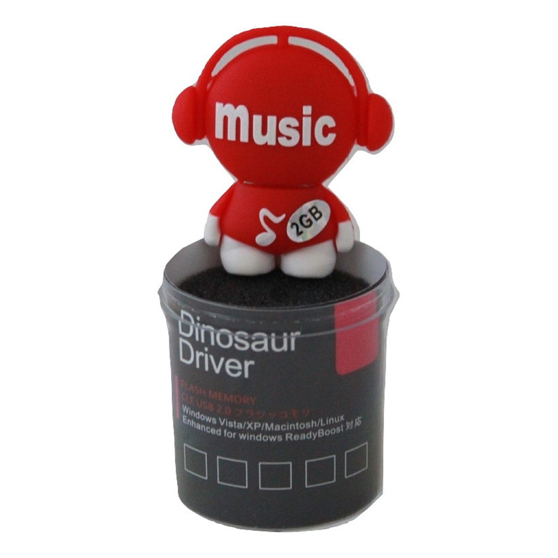 USB памет Dinosaur Driver, 2 GB, Червено човече - eMAG.bg