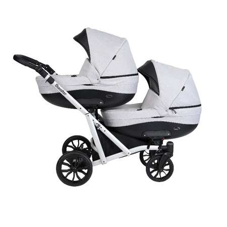 Carucior 3 in 1 Gemeni Booster cu leduri Kunert Gri - eMAG.ro