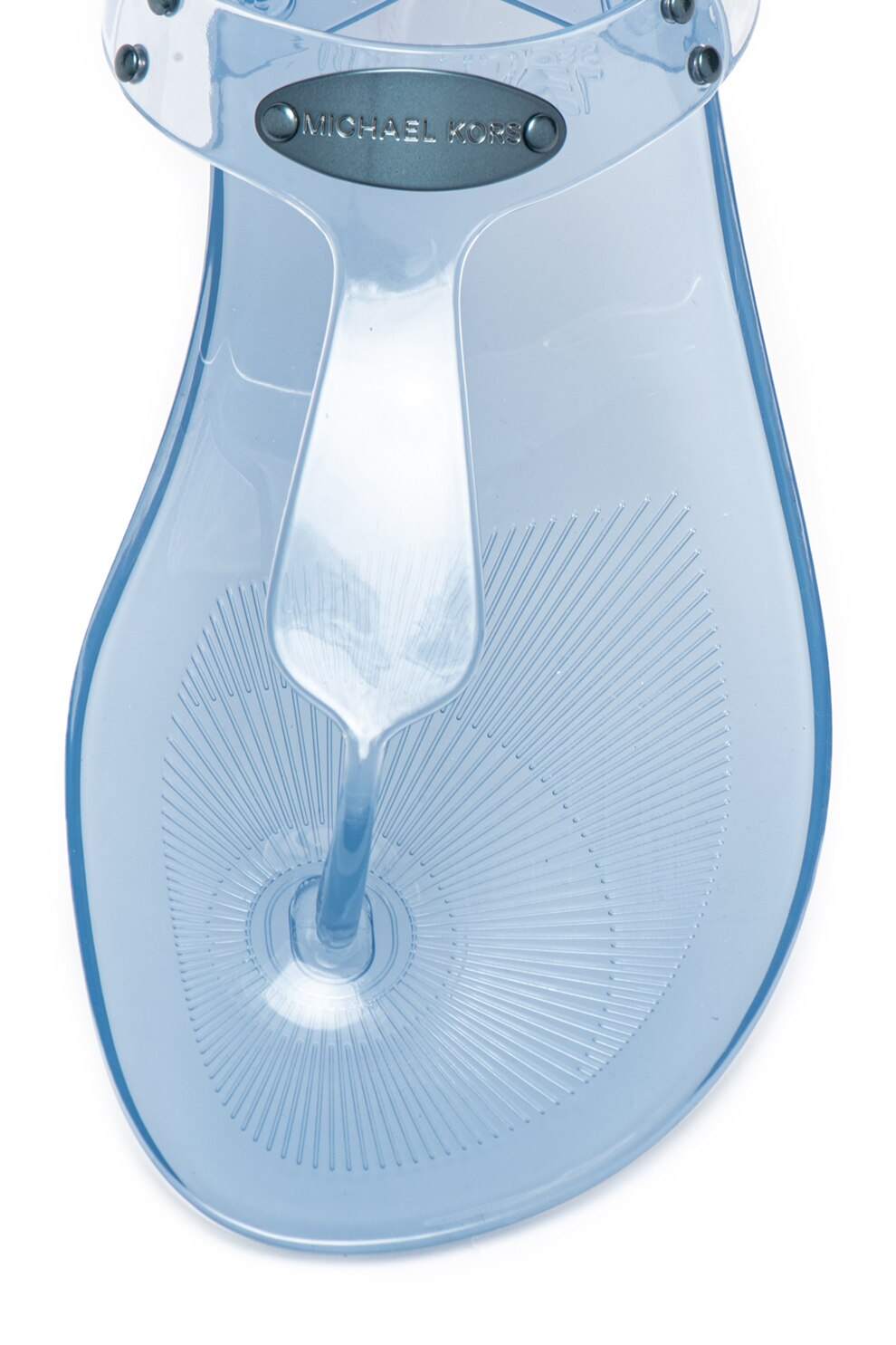 Michael Kors, Гумени сандали с лого, Син, 10 - eMAG.bg