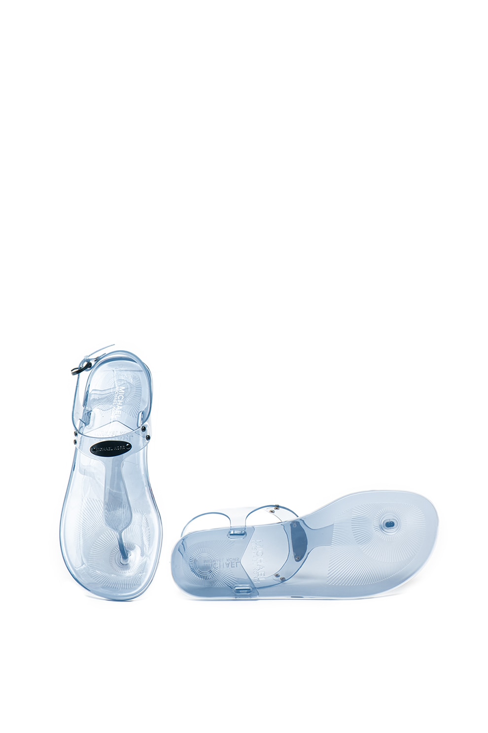 Michael Kors, Гумени сандали с лого, Син, 10 - eMAG.bg