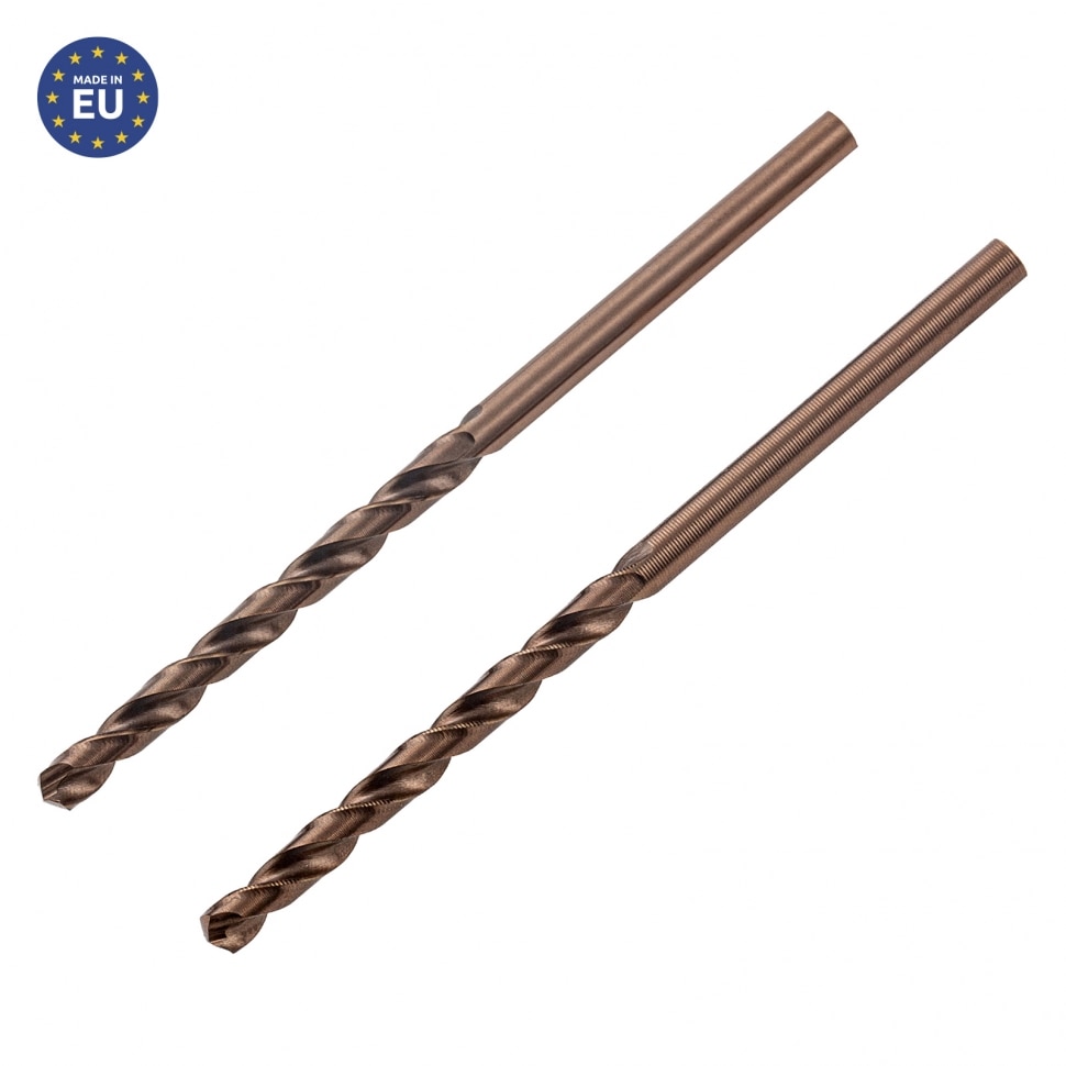 Burghiu spiralat pentru metal, 3.0 mm, HSS-Co, 2 bucati, GROSS - eMAG.ro