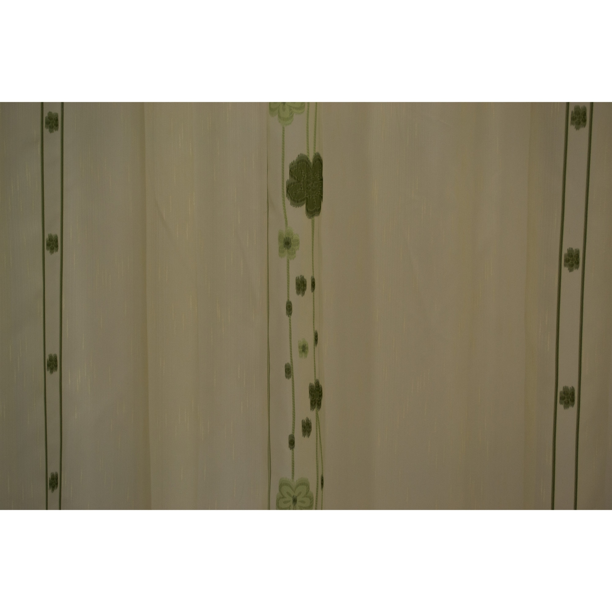 Perdele sable cu flori verzi, 525 x 247 cm - eMAG.ro