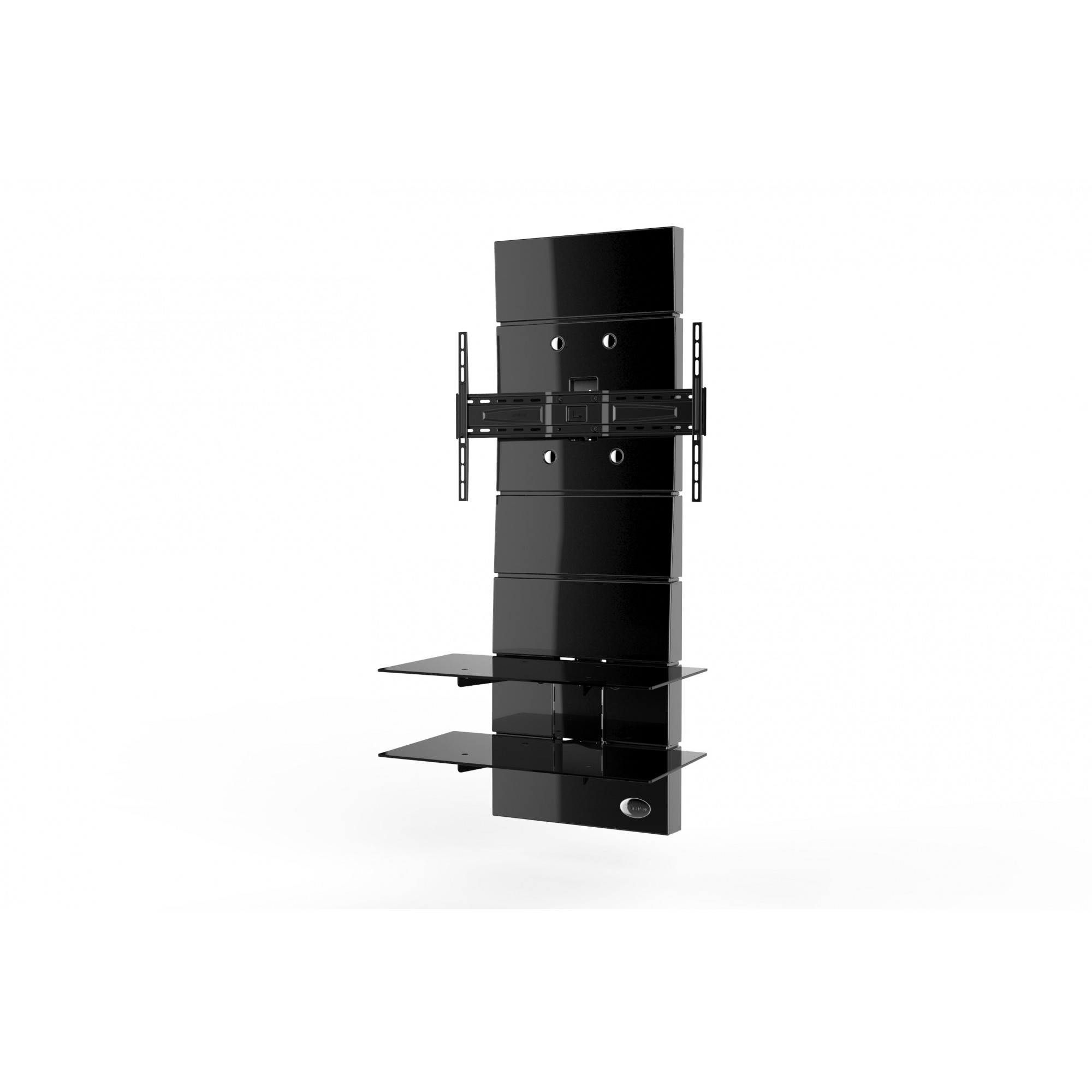 Meliconi GHOST DESIGN 3000 GLOSS BLACK Falikonzol rendszer 32"- 63 ...