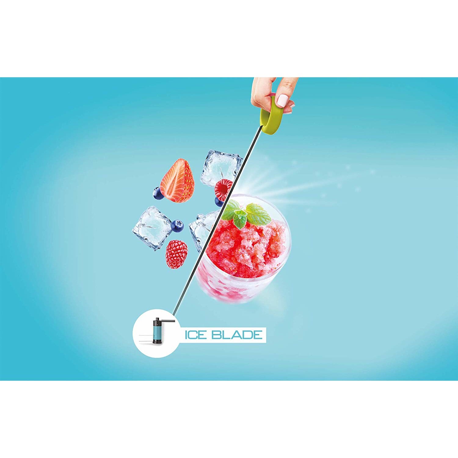 Mini Tocator manual Tefal+ Lama pentru gheata, 900 ml, verde - eMAG.ro