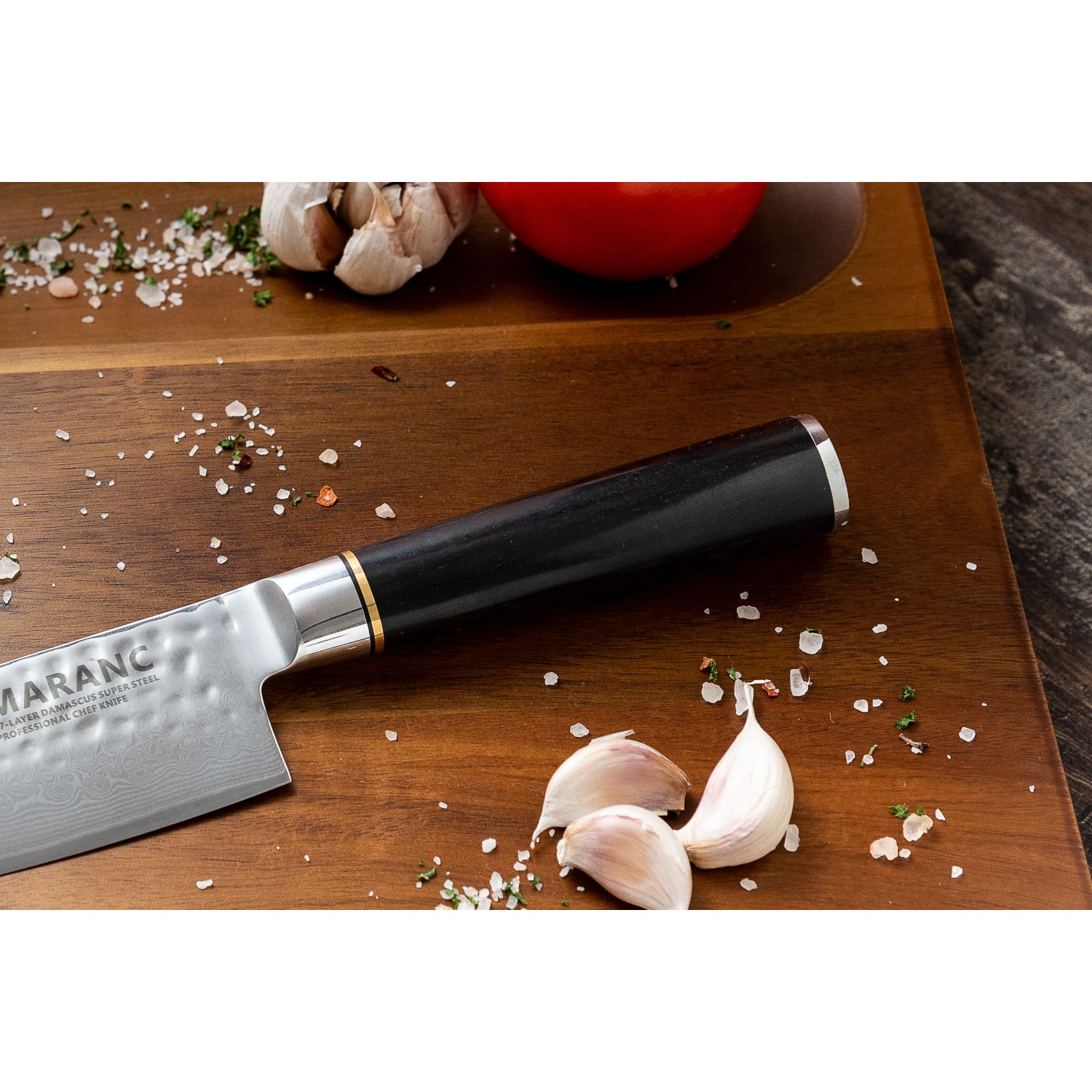 Готварски нож Maranc, M7, От дамаска стомана, 20 см - eMAG.bg