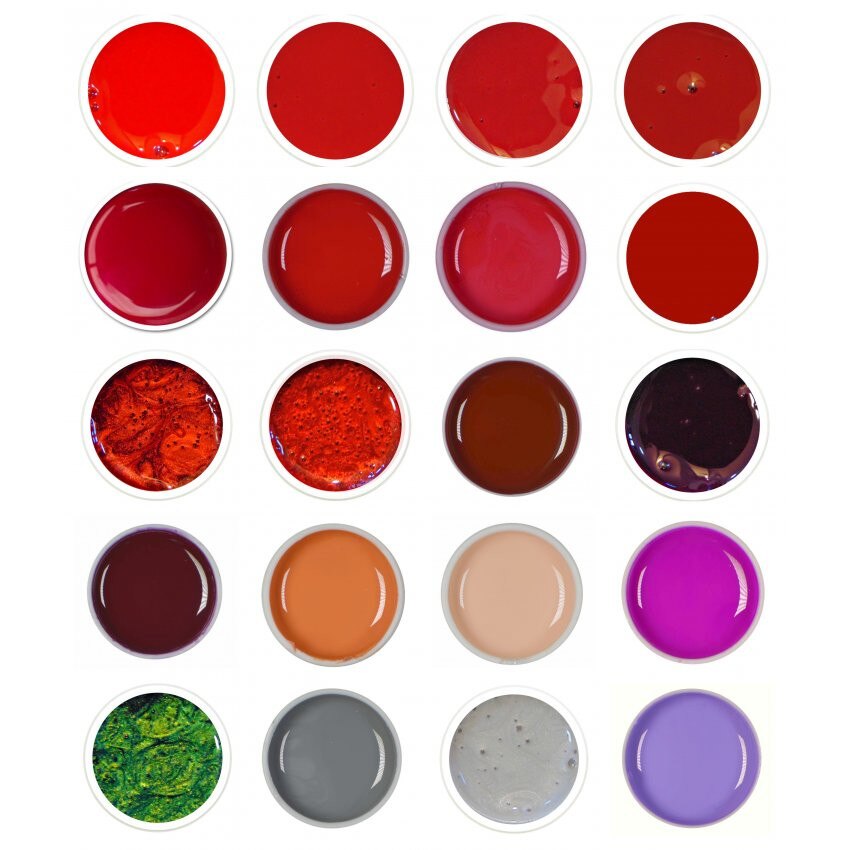 Set gel color Calsa pentru manichiura profesionala - 20 de nuante, set ...