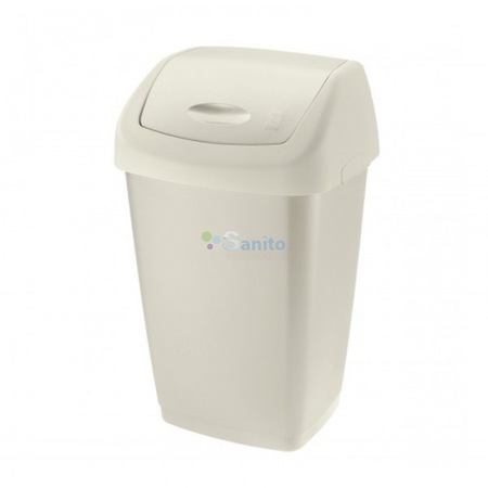 Cos gunoi plastic alb Durapol, 25 L - eMAG.ro