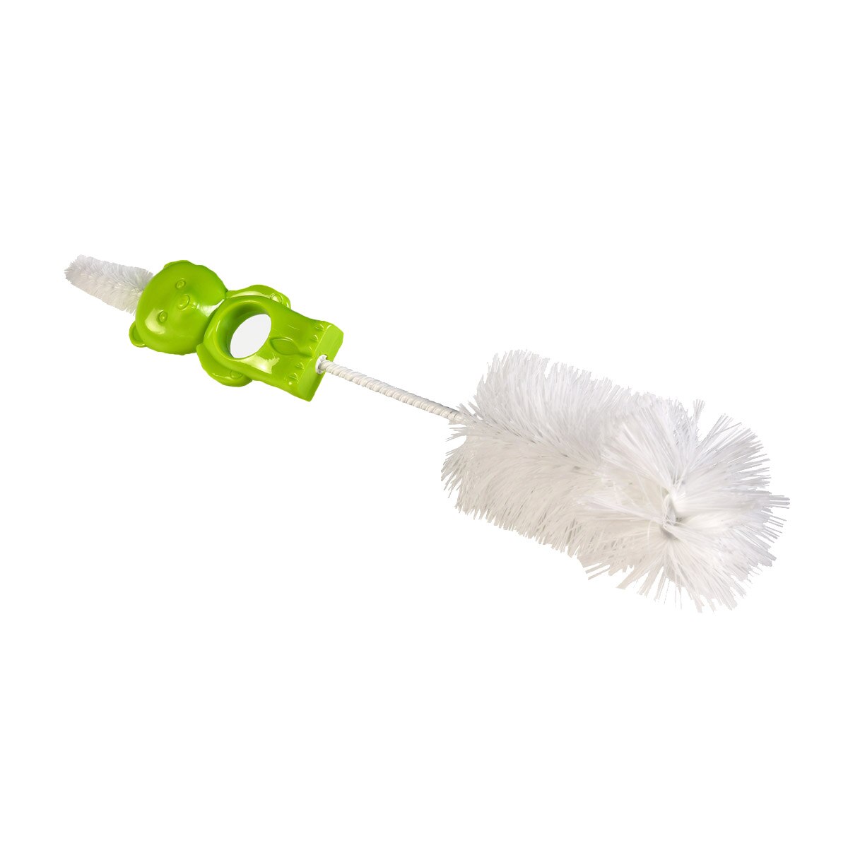 Perie pentru biberon, verde cu ursulet - eMAG.ro