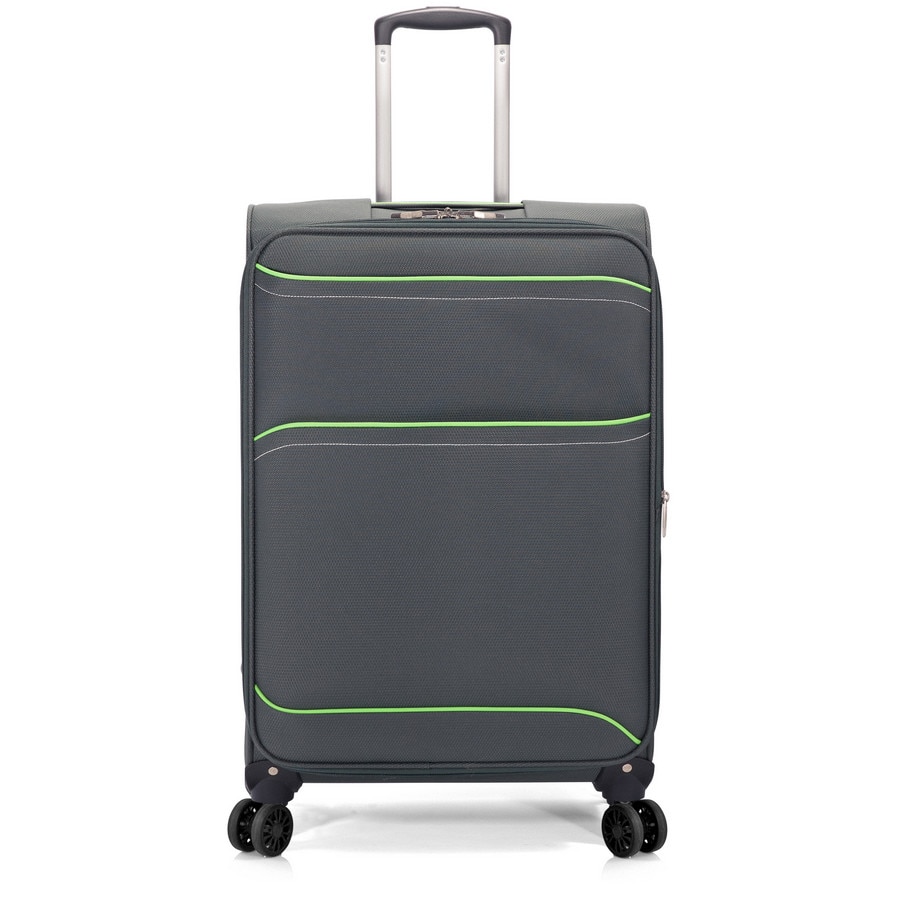 Troler Mare, Poliester, Extensibil, 4 Roti Duble, Cifru TSA, Benzi, BZ ...