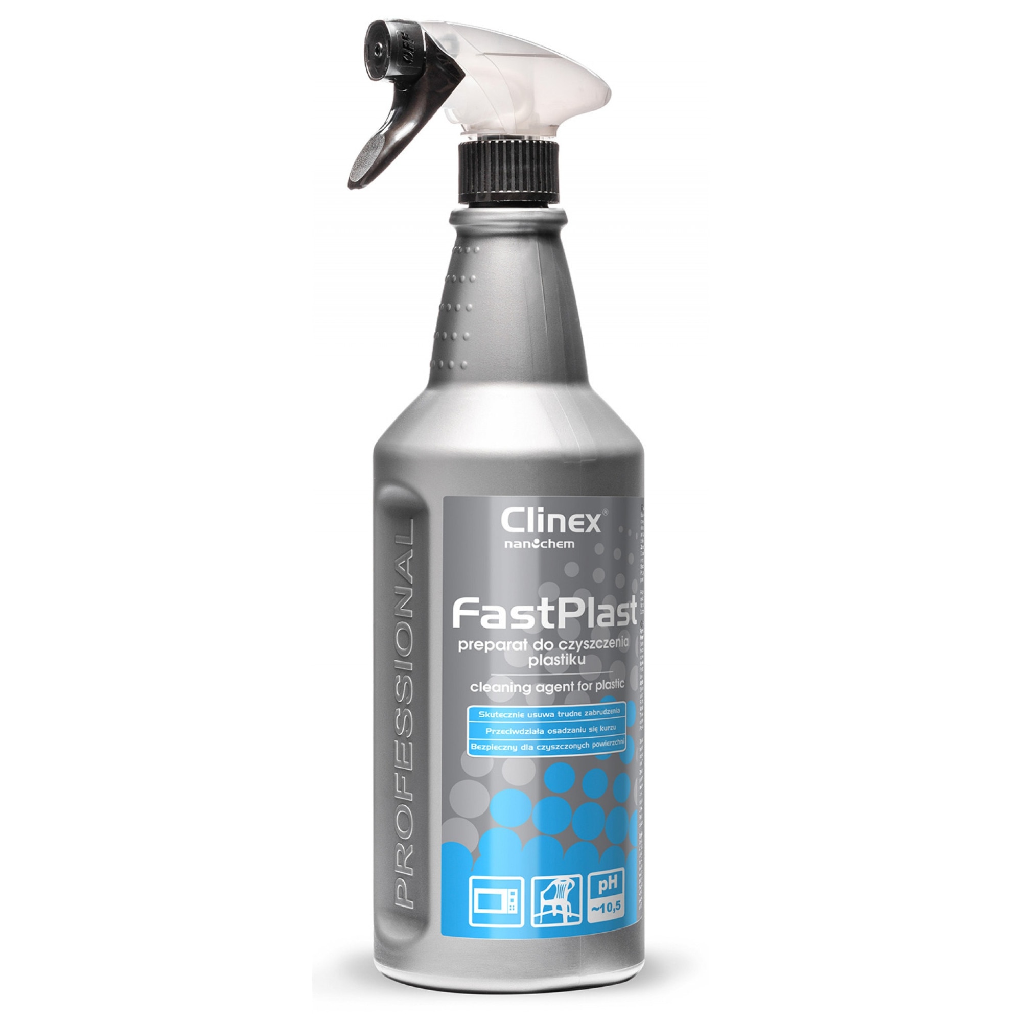 Solutie pentru suprafete din plastic Clinex Fast Plast, 1L - eMAG.ro