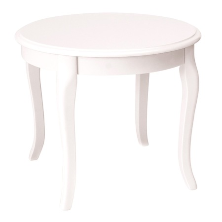 Masuta de cafea rotunda alba clasica 60cm x 50cm - eMAG.ro