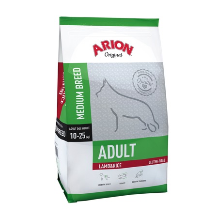 Hrana pentru caini Arion Original Adult Medium Breed cu Miel si Orez 12 ...