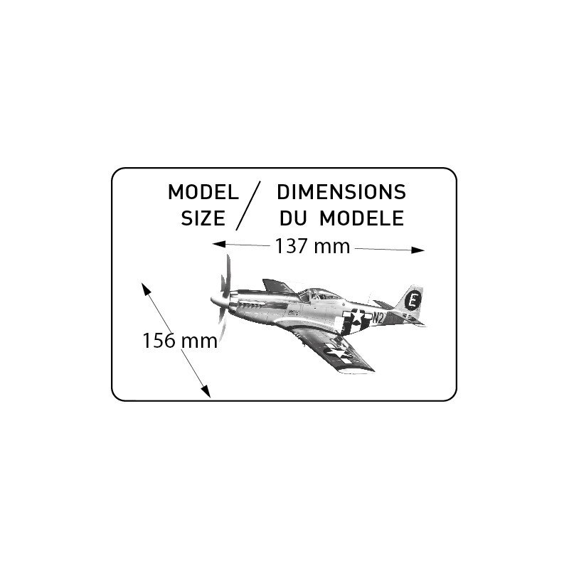Macheta aeromodele de construit Heller P-51D Mustang 1:72 HELL 80268 ...