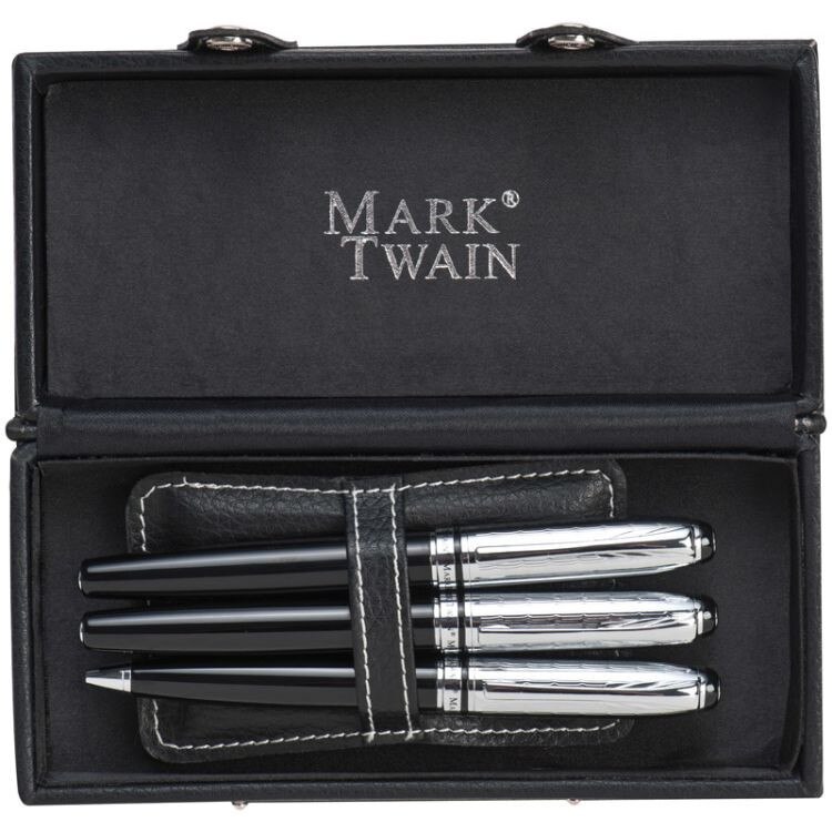 Set Pix, Stilou si Roller Mark Twain 1346303 Personalizat - eMAG.ro