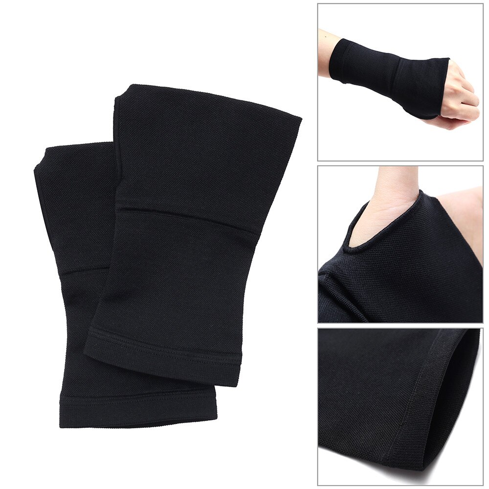 Set 2 mansete protectie incheietura, bandaj elastic cu deget, compresie ...