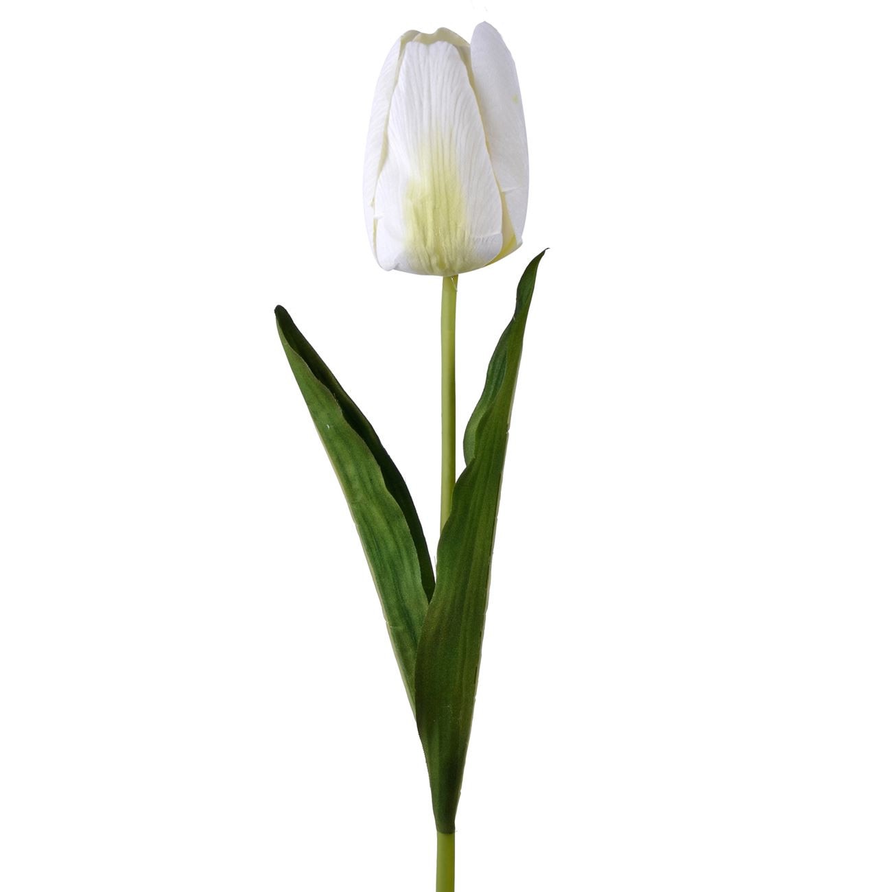 Бяло пластмасово лале, DecorCasa, 75 см - eMAG.bg