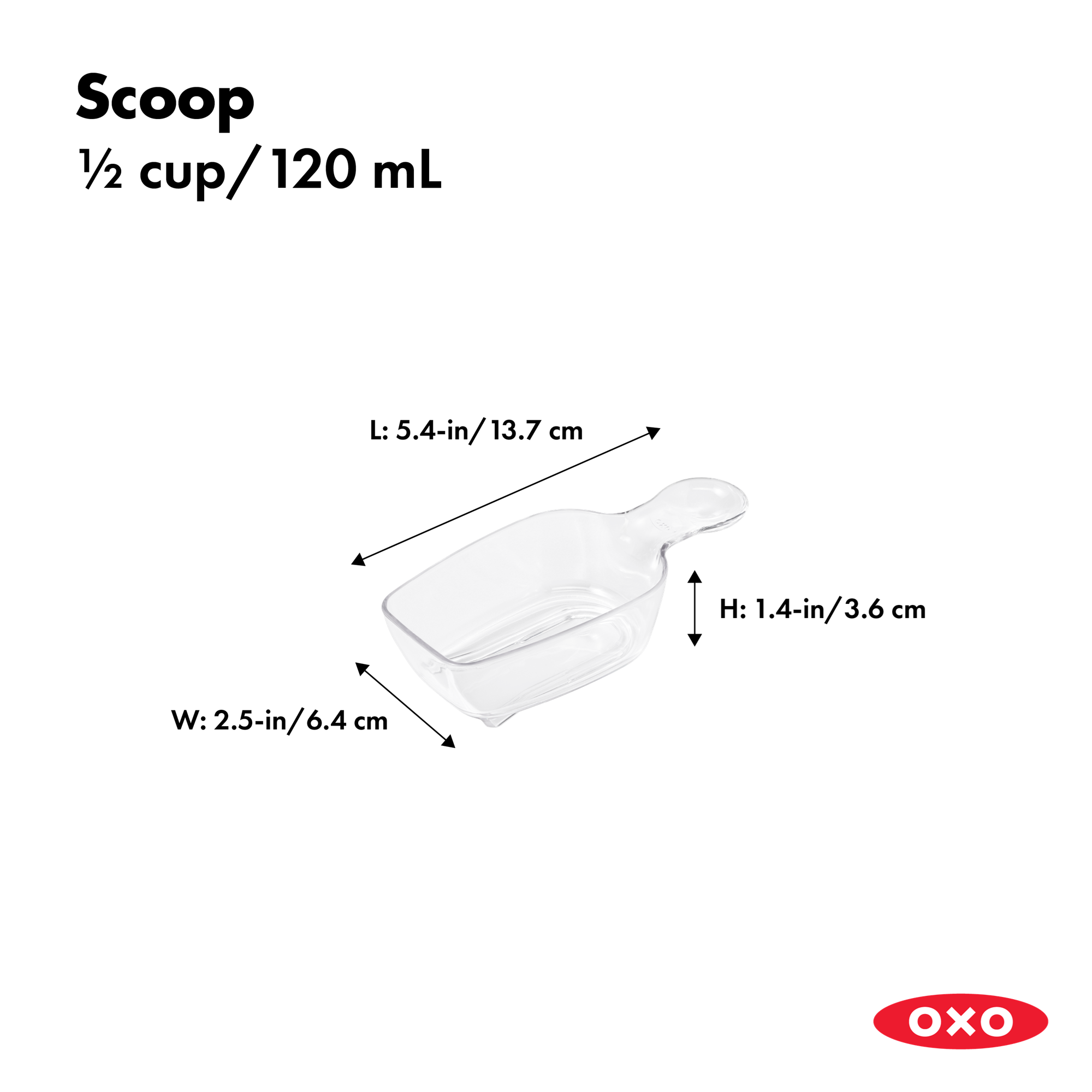 Scafa plastic, 125 ml - OXO - eMAG.ro