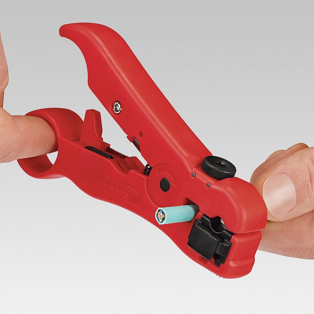 Dezizolator pentru cabluri coaxiale si cabluri de date, KNIPEX, 125 mm ...
