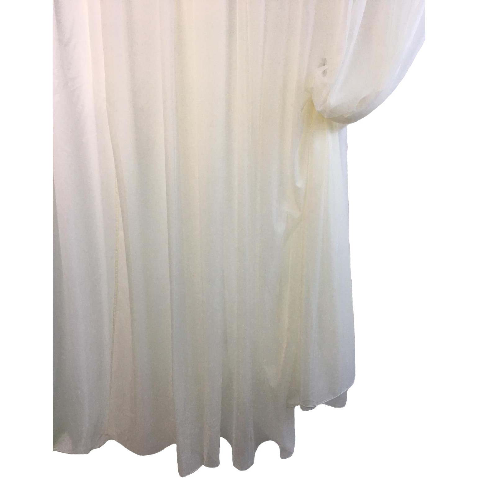 Perdea voal simplu culoare ivory Basic Liz Line, cu rejansa 300x245cm ...