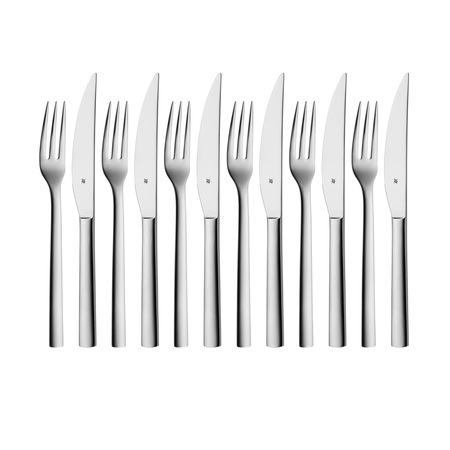 Set "Nuova" cutite si furculite friptura 12 piese - WMF - eMAG.ro