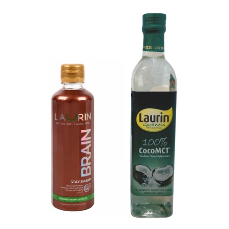 Laurin Mct 500 ml + Brain 300 ml, Csomag 2 kókuszolaj - eMAG.hu