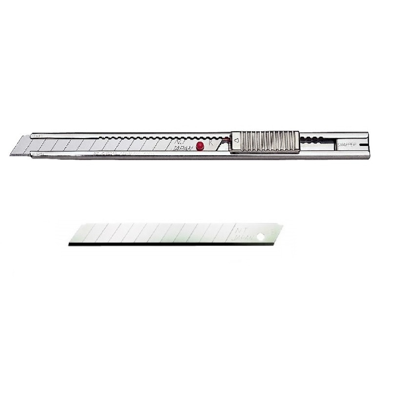 Set cutter/cutit utilitar INOX cu lama de 9mm + 10 lame de schimb Nt Cutter - eMAG.ro