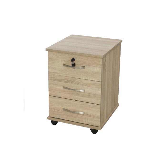 Set birou Alpino Omega culoare stejar/alb 4 piese ,masa birou ...