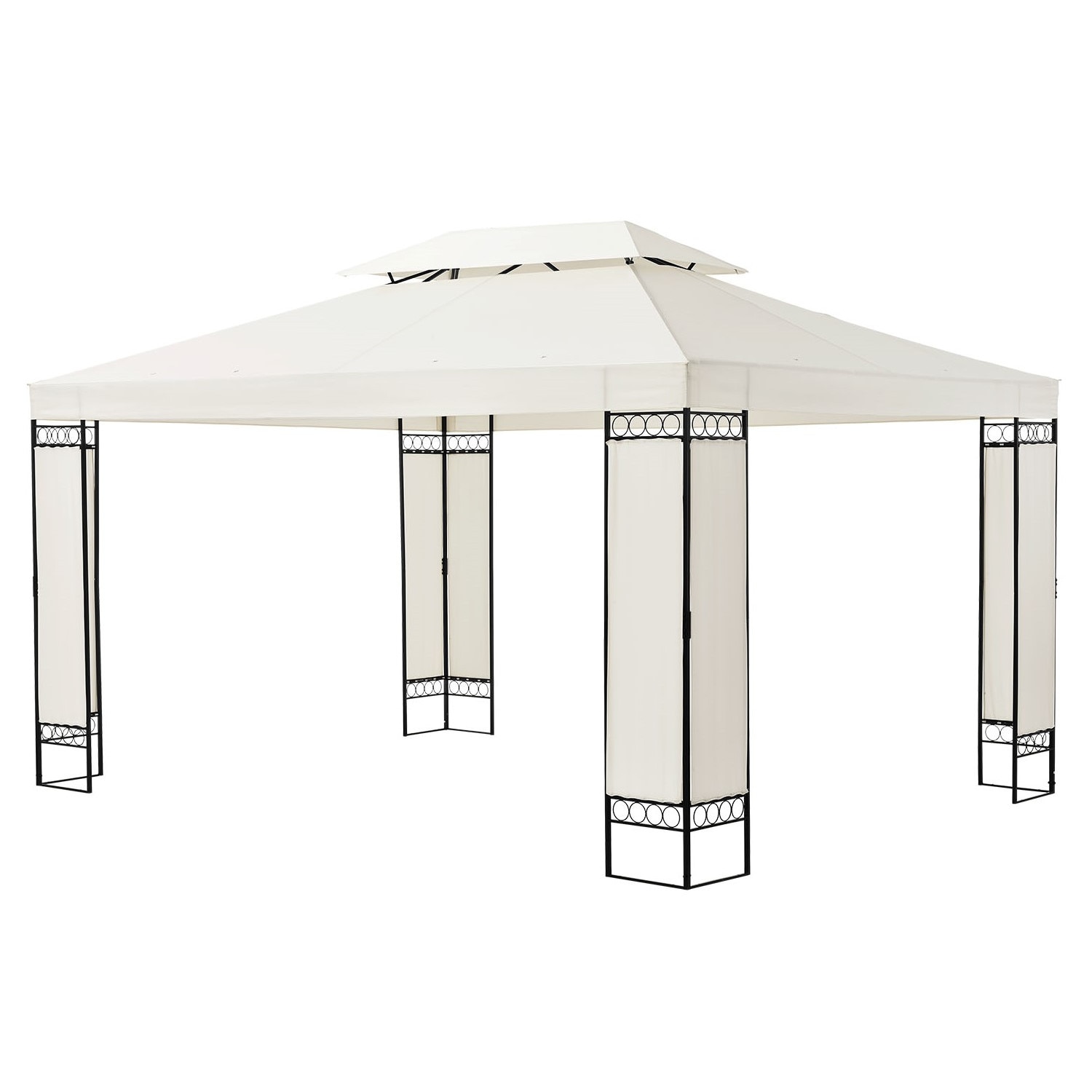 Pavilion pentru gradina tip cort MBR XXL, 3x4 m, Crem - eMAG.ro