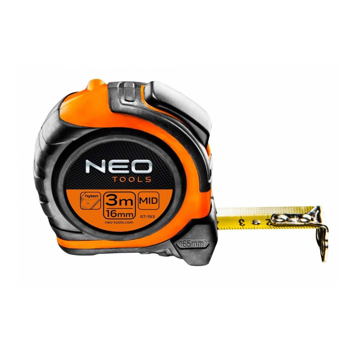 Ruleta de masurat din otel laminat, lungime 3m, 67-193, NEO - eMAG.ro