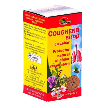 Sirop Coughend cu zahar 100 ml Ayumed - eMAG.ro