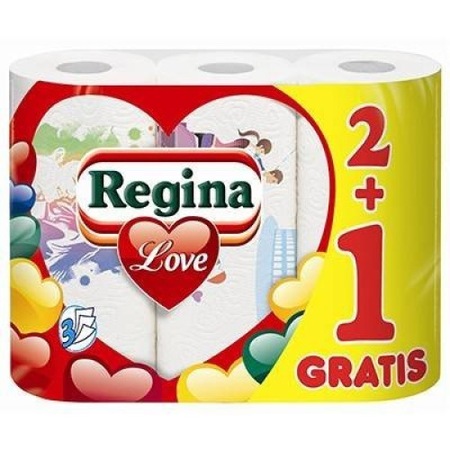 Regina Love konyhai papírtörlő, 3 rétegű, 3 tekercs, Fehér - eMAG.hu