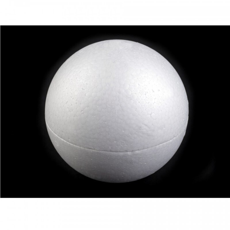 Bila polistiren, culoare alba, diametru 14.5 cm, 2 jumatati - eMAG.ro