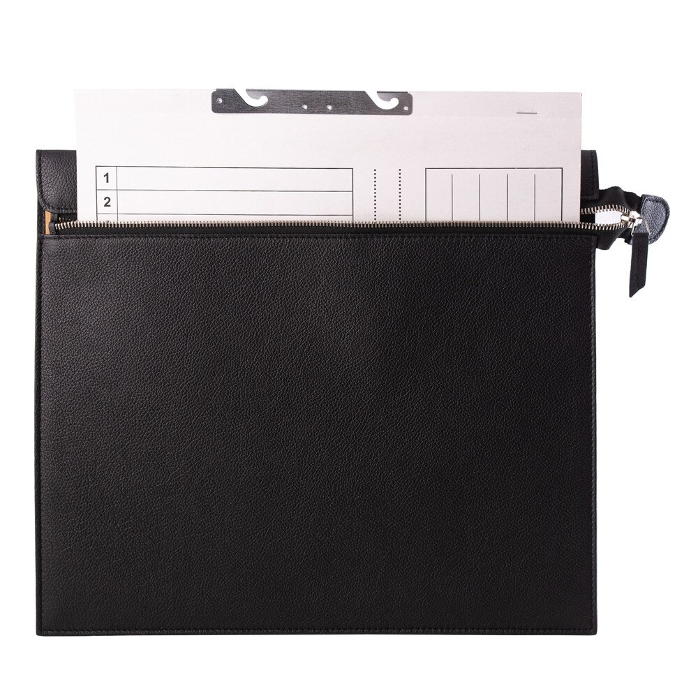 Mapa documente cu fermoar e-store, piele naturala, negru - eMAG.ro