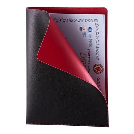 Mapa documente tip clipboard, A4, negru/rosu - eMAG.ro