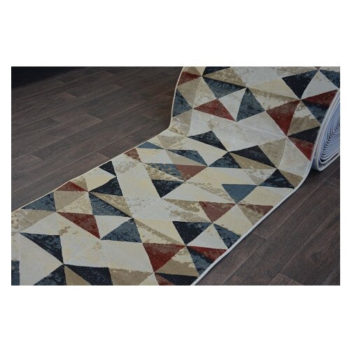 Traversa DROP JASMINE bej/rugini, latime 80 cm - eMAG.ro