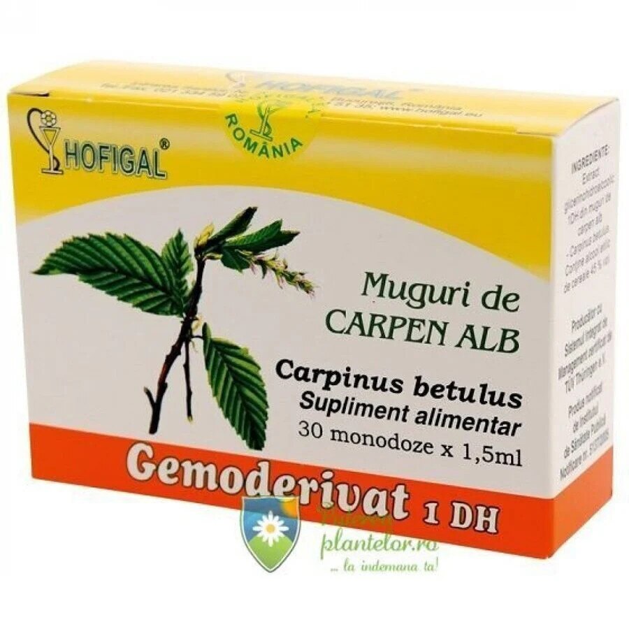 Gemoderivat muguri de Carpen Alb 30 monodoze - eMAG.ro
