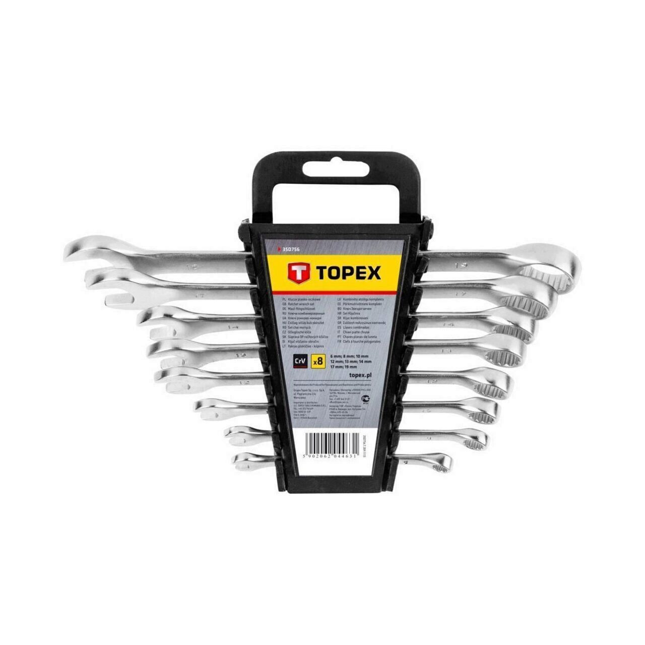 Set 8 chei fixe-inelare 6-19 mm TOPEX 35D756 - eMAG.ro